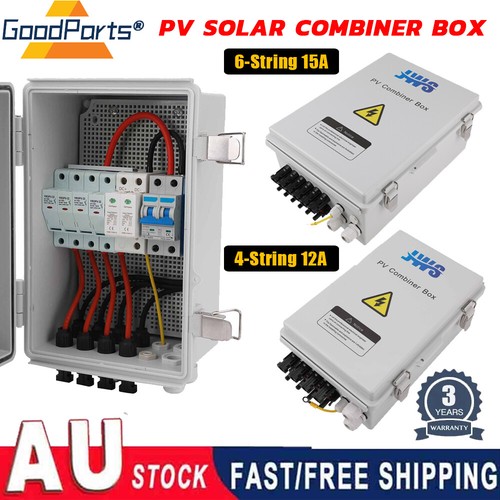 4/6-String PV Solar Combiner Box 12A Fuse Box Off Solar Panel ...