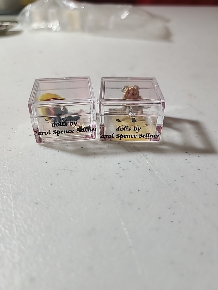 2 Miniature Dolls By Carol Spence Sellner | eBay