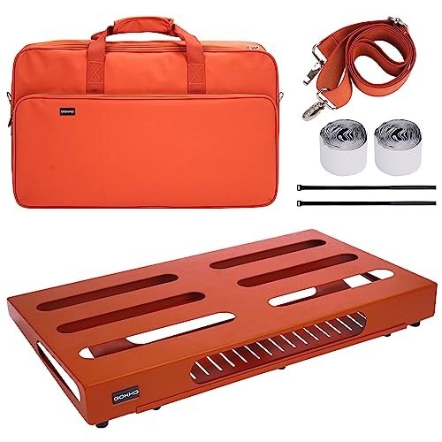 Guitar Pedal Board 22" x 12.6" Guitar Pedalboard with Power Supply ...