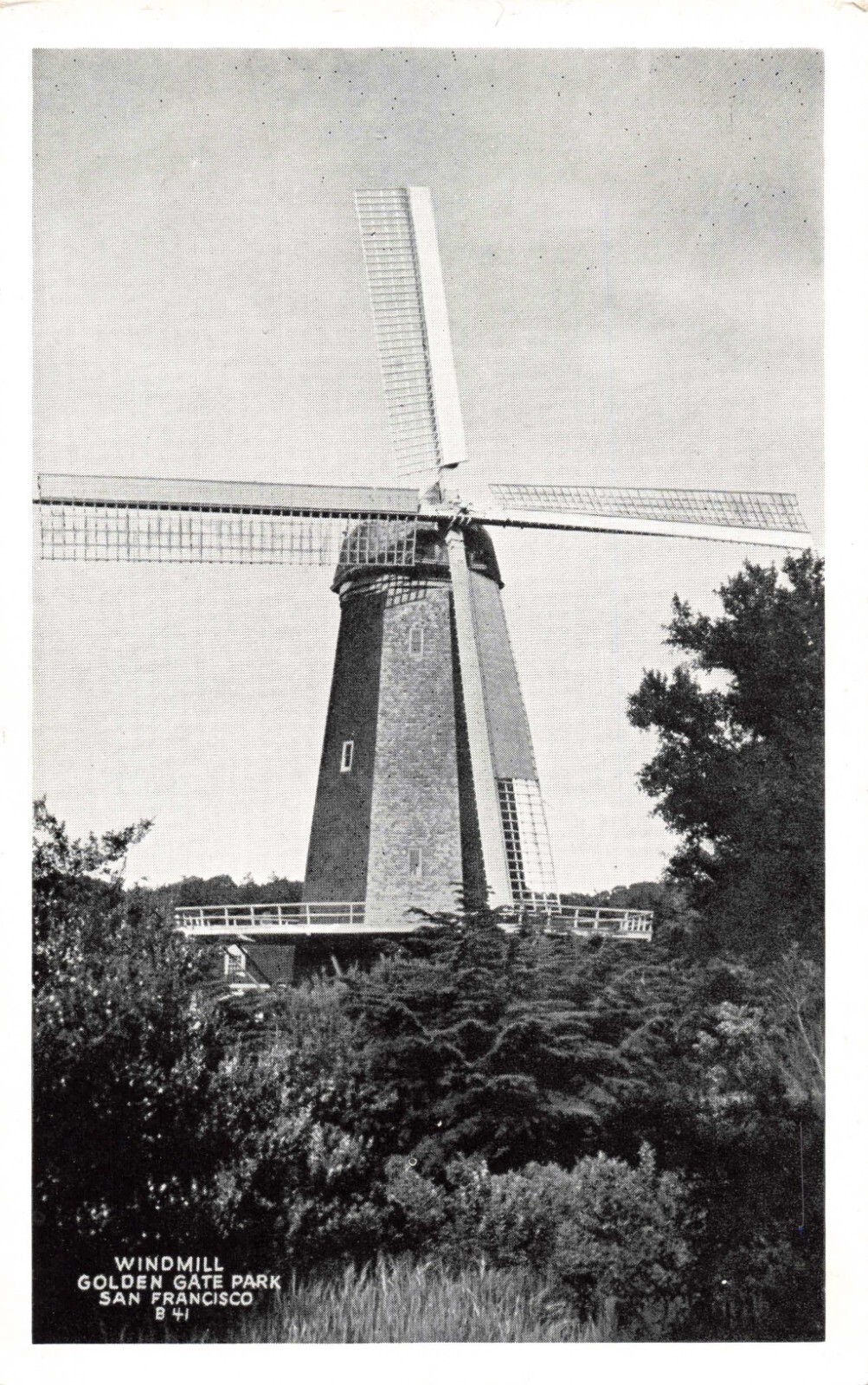 Postcard Windmill Golden Gate Park San Francisco California CA | eBay