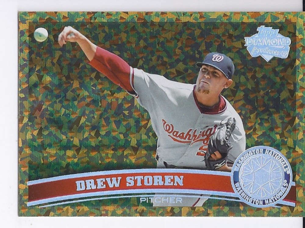 2011 Topps Cognac Diamond Anniversary #494 Drew Storen Nationals ...