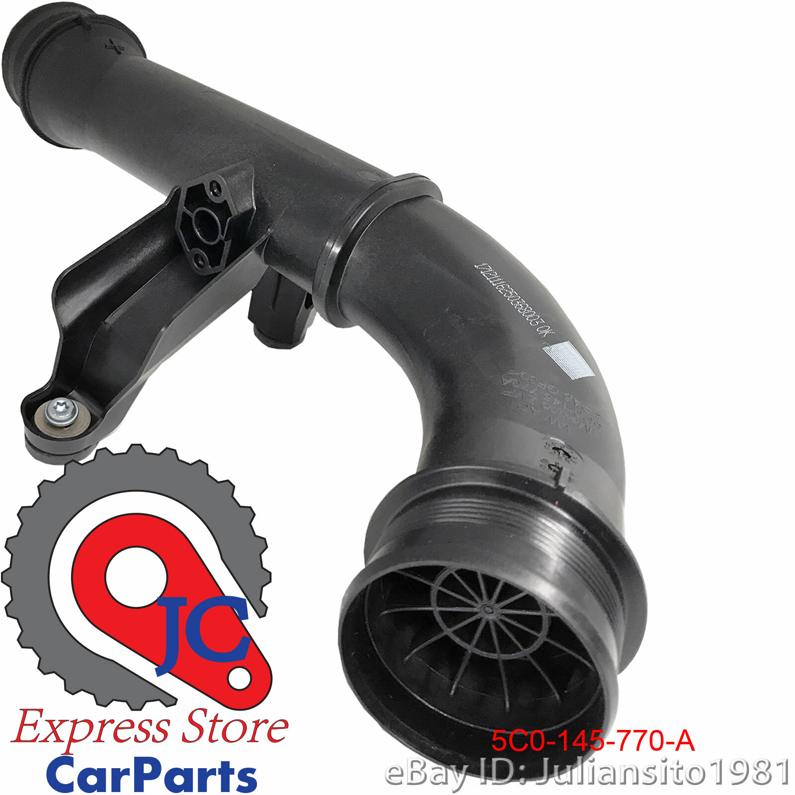 5C0145770C VOLKSWAGEN GENUINE OEM JETTA TURBOCHARGER INTERCOOLER PIPE ...