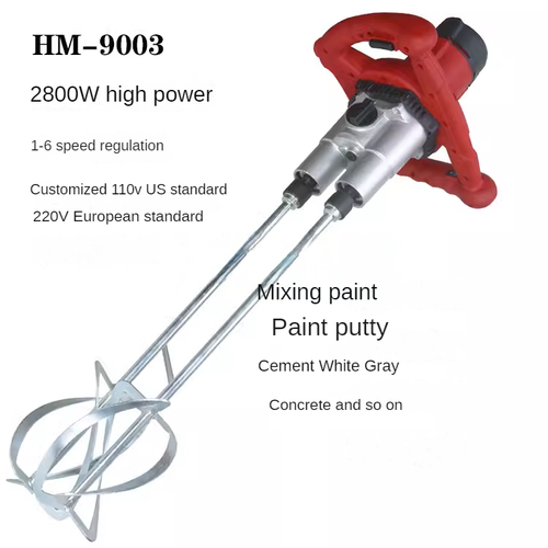 Paint Cement Putty Powder Coating Double Rod Mixer Ash Churning Machine ...