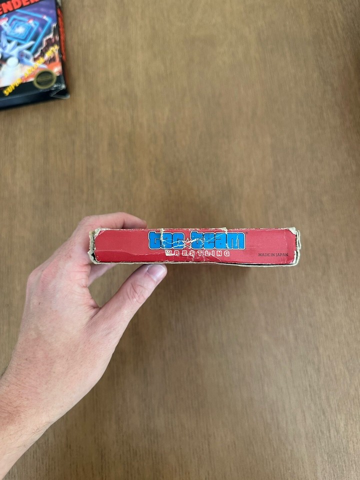 Tag Team Wrestling CIB (Nintendo, 1986) NES 5 Screw VARIENT Hangtab Box ...