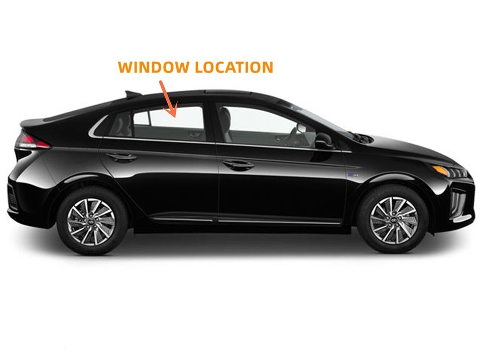 2017-2023 Hyundai Ioniq Hybrid Passenger/Right Side Rear Door Window ...