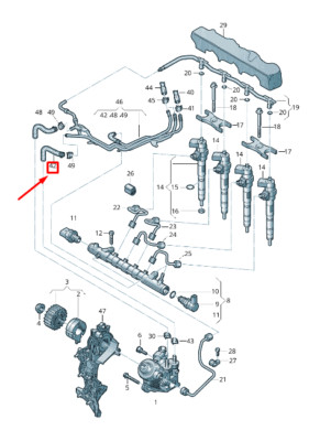 NEW AUDI A4 AVANT B8 FUEL HOSE 04L201908A ORIGINAL | eBay