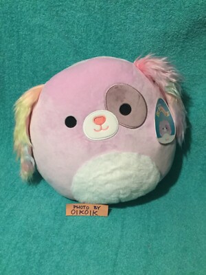 WoW 12” BARB Purple DOG Rainbow Floppy Ears Fuzzy Belly Squishmallow ...