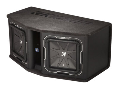 Kicker 41DL7122 Car Audio Dual 12" Solo Baric L7 Square Loaded Sub Box ...
