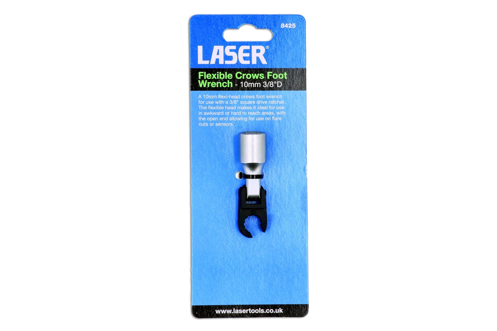 Laser Tools Flexible Crows Foot Wrench 10mm 3/8"D 8425 for sale online ...