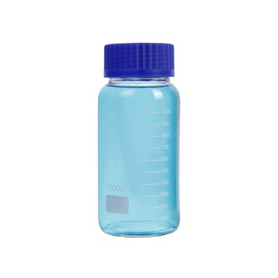 Media Bottle 3-Pack 1000mL Lab Glass Bottles With Blue Screw Caps ...