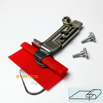DOUBLE FOLD CLEAN FINISH HEMMING FOLDER ATTACHMENT for JUKI DDL-8700 ...