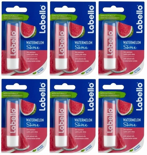6x Labello Liposan Watermelon Shine Caring Lip Balm With Watermelon ...