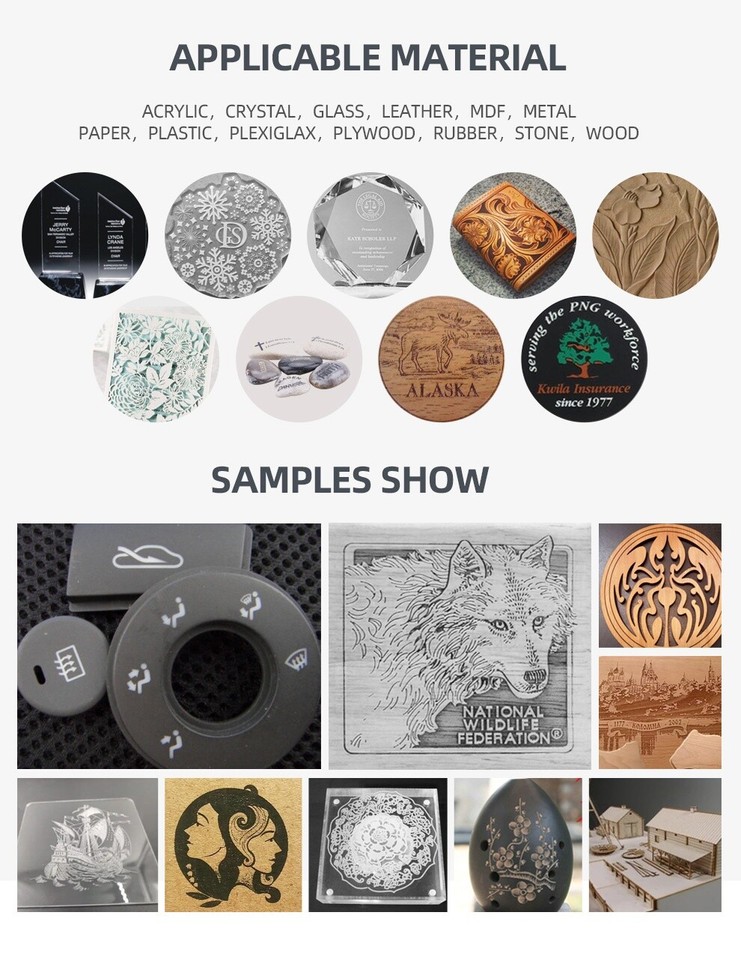 RECI 100W 400*600mm Co2 Laser Cutter RUIDA Engraver Cutting Machine ...