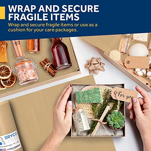 Kraft Paper Roll Sheet Packaging Packing Shipping Mailing Wrapping ...