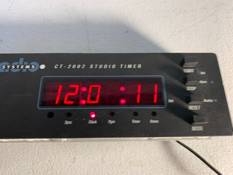 Radio Systems CT-2002 Broadcast Studio Clock / Timer – Working Digital ...