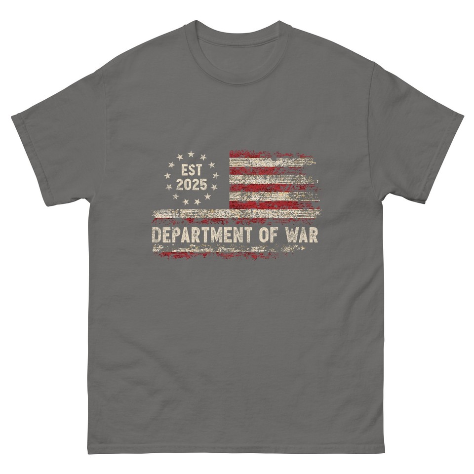 Department of War Established 2025 Re-Established T-Shirt | eBay