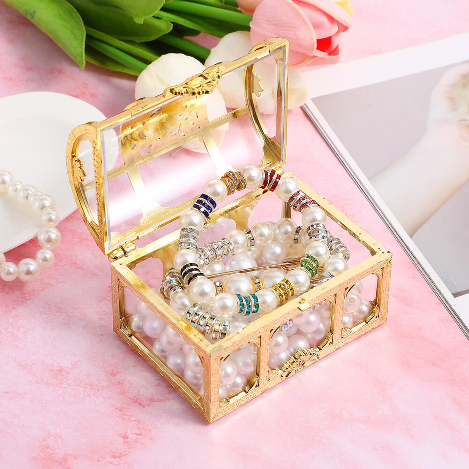 Cartoon Treasure Chest Transparent Box Stage Prop for Events Child Baby ...