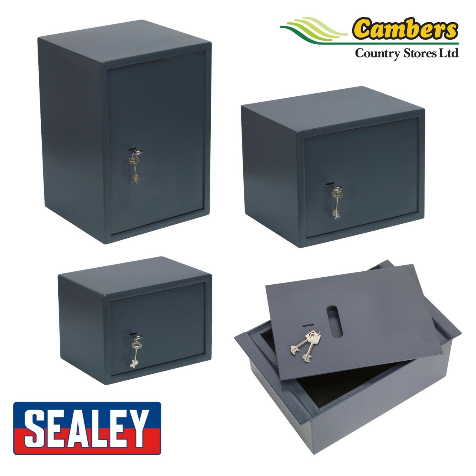 NEW Sealey Heavy Duty Steel Construction Key Lock Security Safes Choice ...