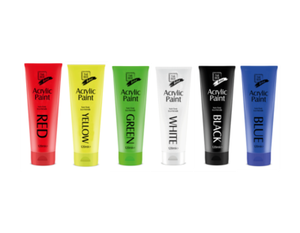 Acrylic Paint Tube Set All Colours Crafts Artists Painter 120ml | eBay