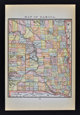 Entire US - 1884 Map Antique Map