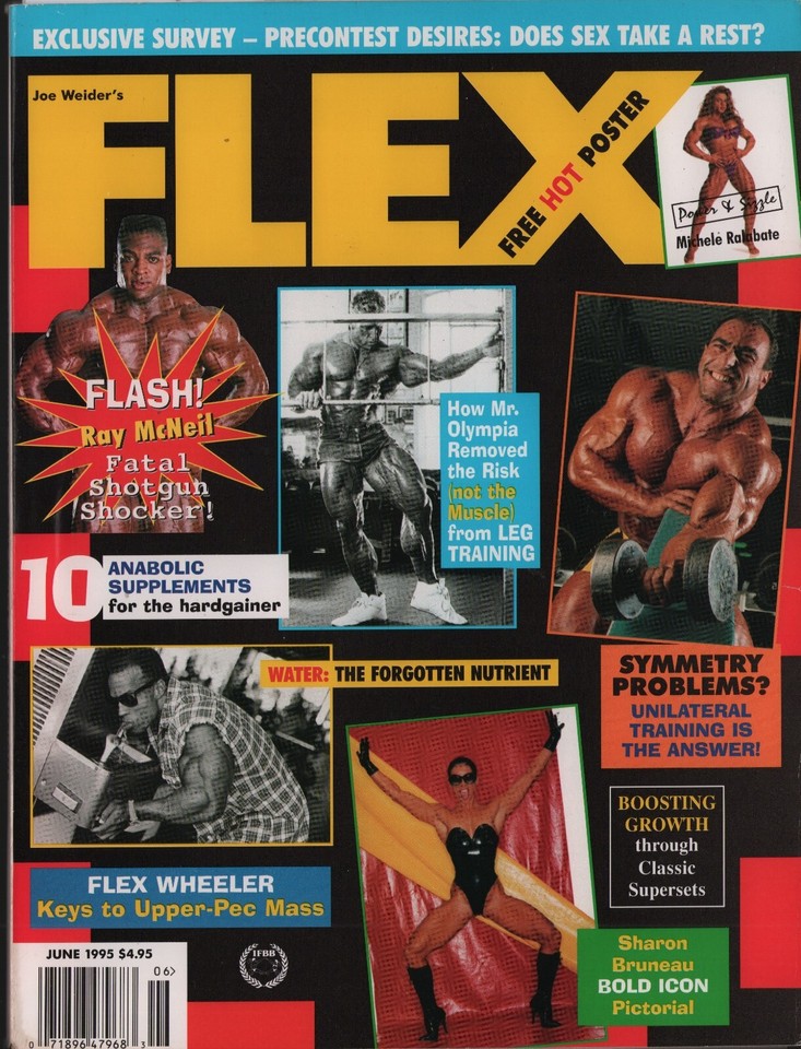 Flex Magazine 06/1995 Michele Ralabate Sharon Bruneau Women’s Physique ...