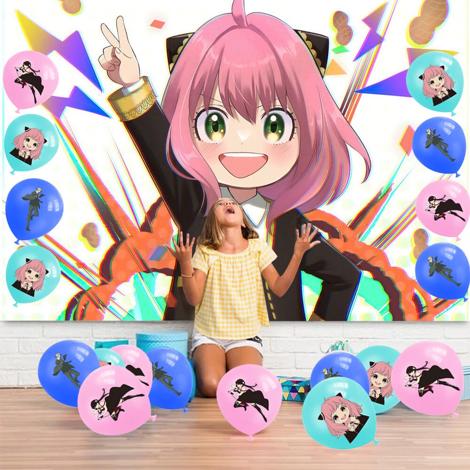 Spy x Family Anya Party Decorations Set Balloons Cake Toppers Banner ...