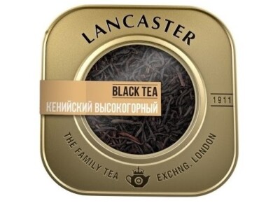 LANCASTER Black Tea KENYAN MOUNTAIN 75g METALIC GIFT TIN PACKAGING ...