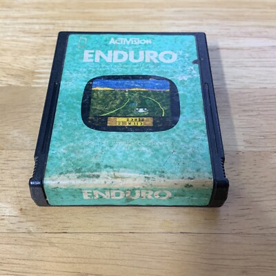 Enduro (Atari 2600, 1983) Activision Game Cartridge Racing untested ...