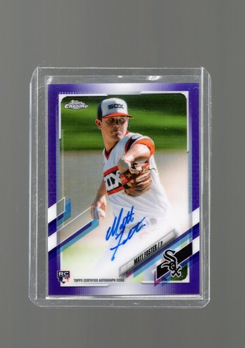 2021 Topps Chrome Matt Foster RC Purple Refractor Auto /250 #RA-MF ...