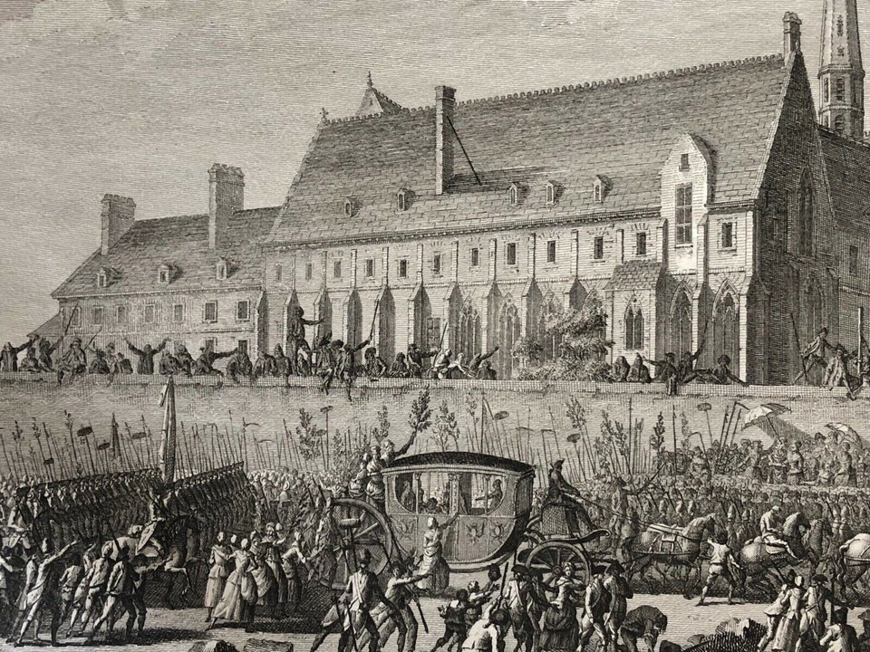 Revolution - Französisch König Louis XVI Anreise IN Paris 1804 Prieur ...