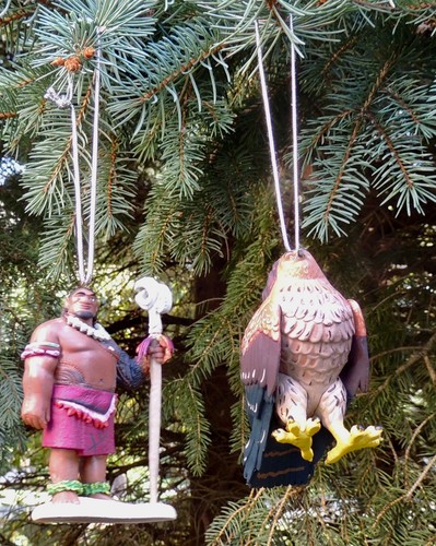 MAUI HAWK + MAUI DISNEY AUTHENTIC MOANA XMAS ORNAMENTS NEW NO BOX! | eBay