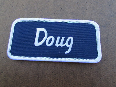 Name Doug Patch Sewn uniform personal patch | eBay