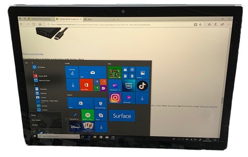 Microsoft Surface Book 2 1832 13.5" i7-8650U 1.9GHz RAM 16GB 512GB ...