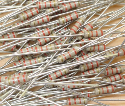 Carbon Film Resistor 2.2K (2200) Ohm 5±% 1/4W (Qty 100) | eBay