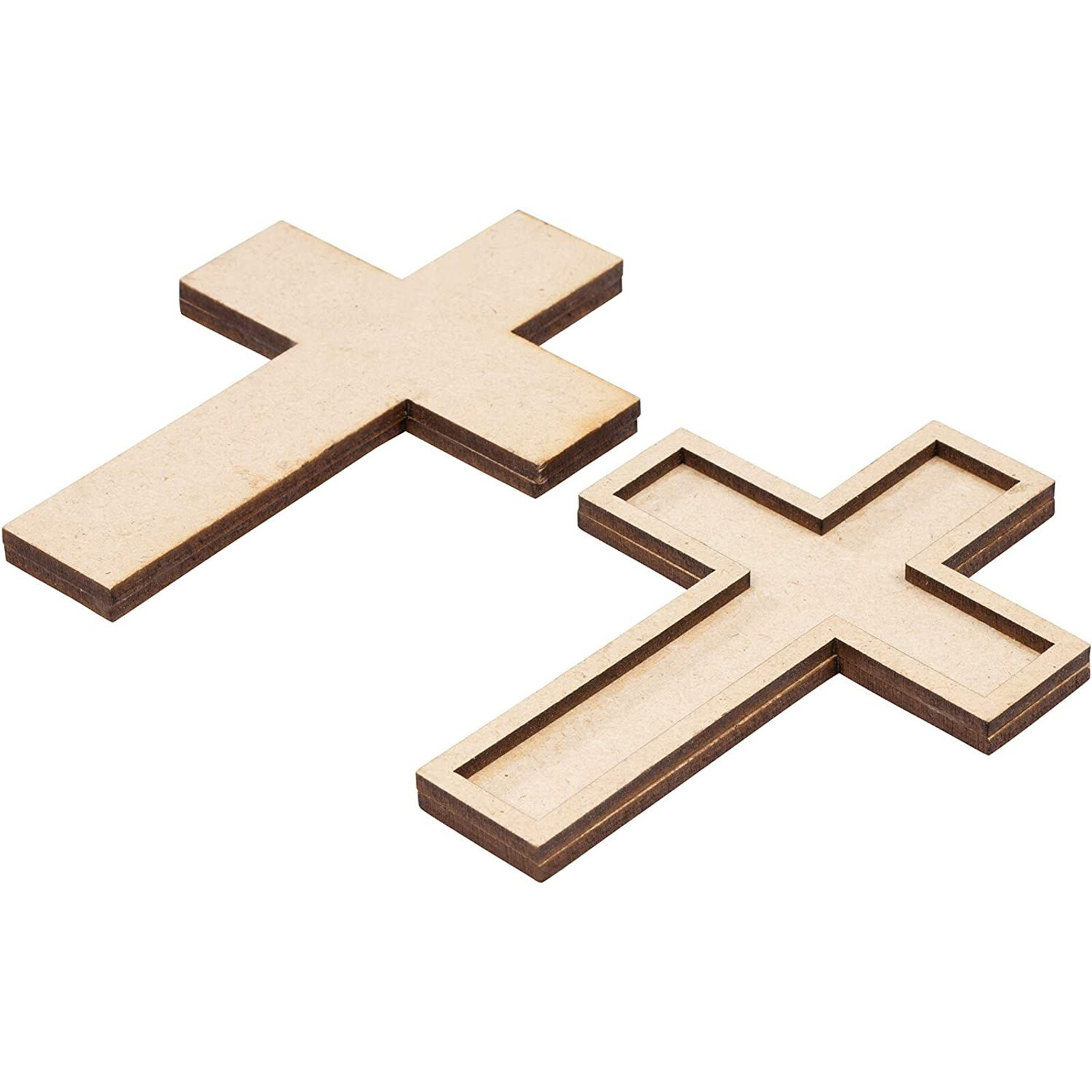 50x Easter Unfinished Wood Cross Cutout for Home School Church Decor ...