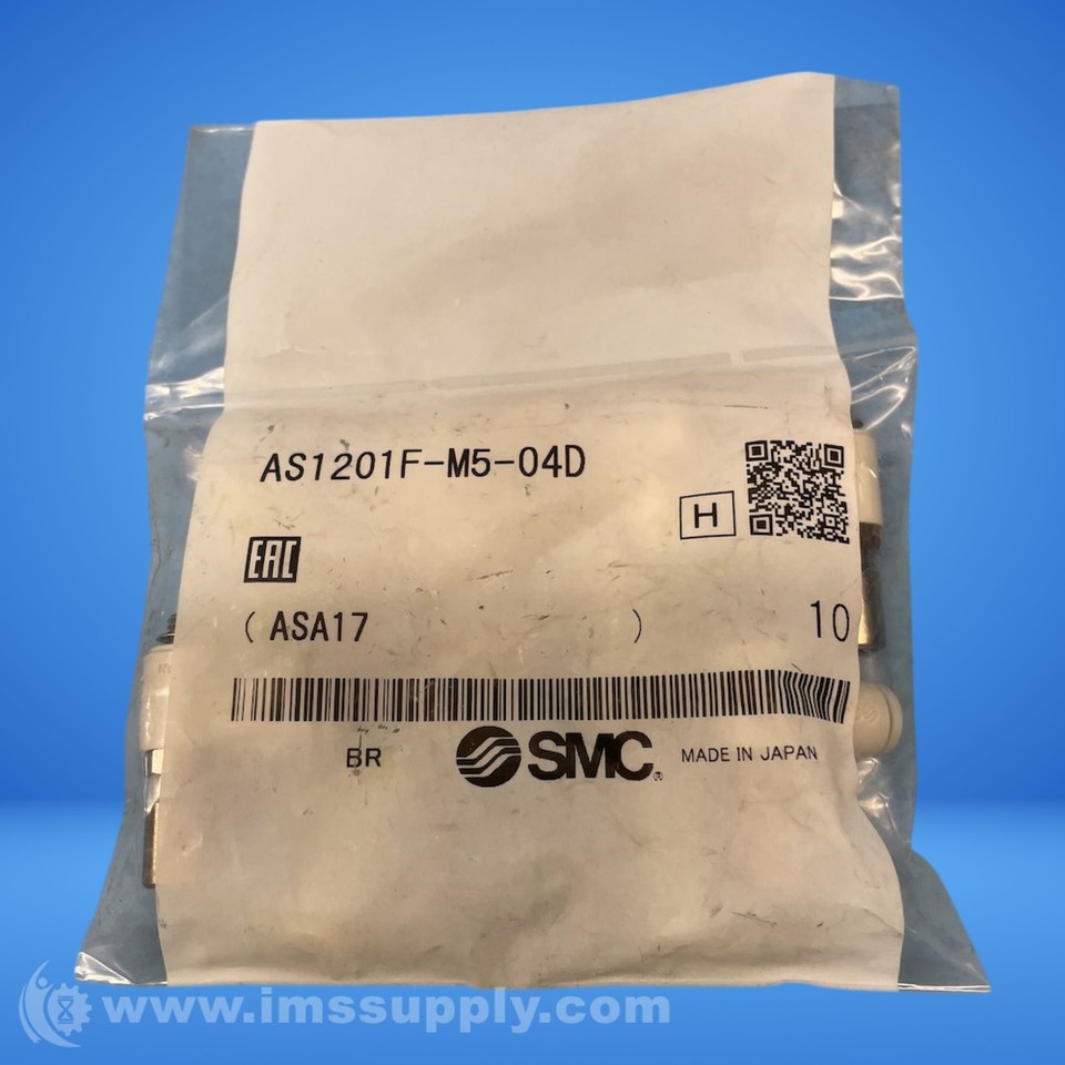 SMC AS1201F-M5-04D Flow Control Fitting Bag of 10 FNFP | eBay UK