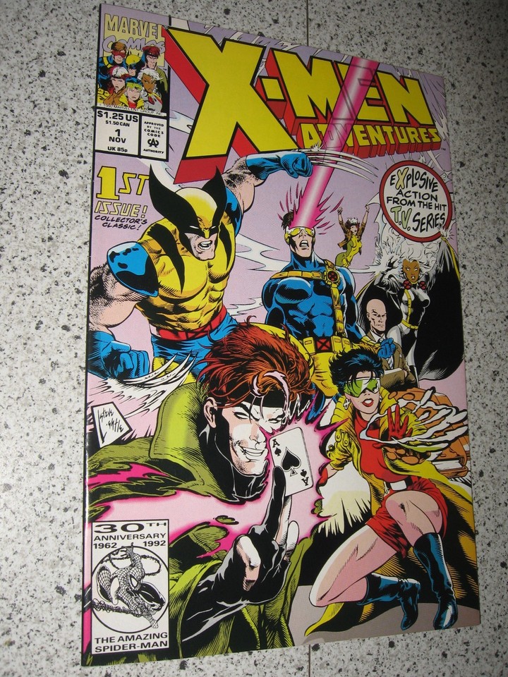 X-Men Adventures Marvel Comic Book Collection 1992 Animated Series #1 2 ...
