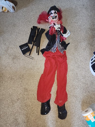 Haunted Hill Creepy Clown Animatronics Prop Circus Carnival Halloween ...