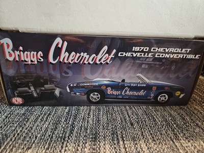 Acme Chevrolet Chevelle convertible Briggs racing blue 1970 1:18 Scale ...