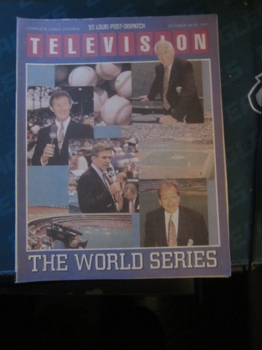 Television Magazine Regional TV Guide October 1991 World Series ...