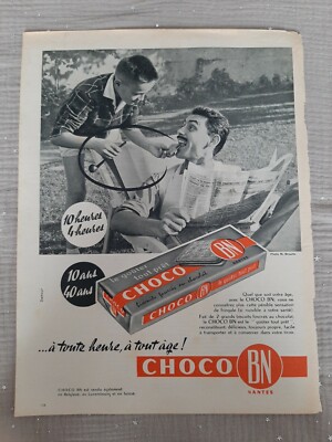 Publicité de presse ancienne Choco BN - Old paper advertisement de 1961 ...