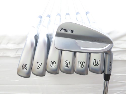 RH Ping i525 Black Dot Iron Set 5-W,U Ping Nippon AWT 2.0 Regular Flex ...