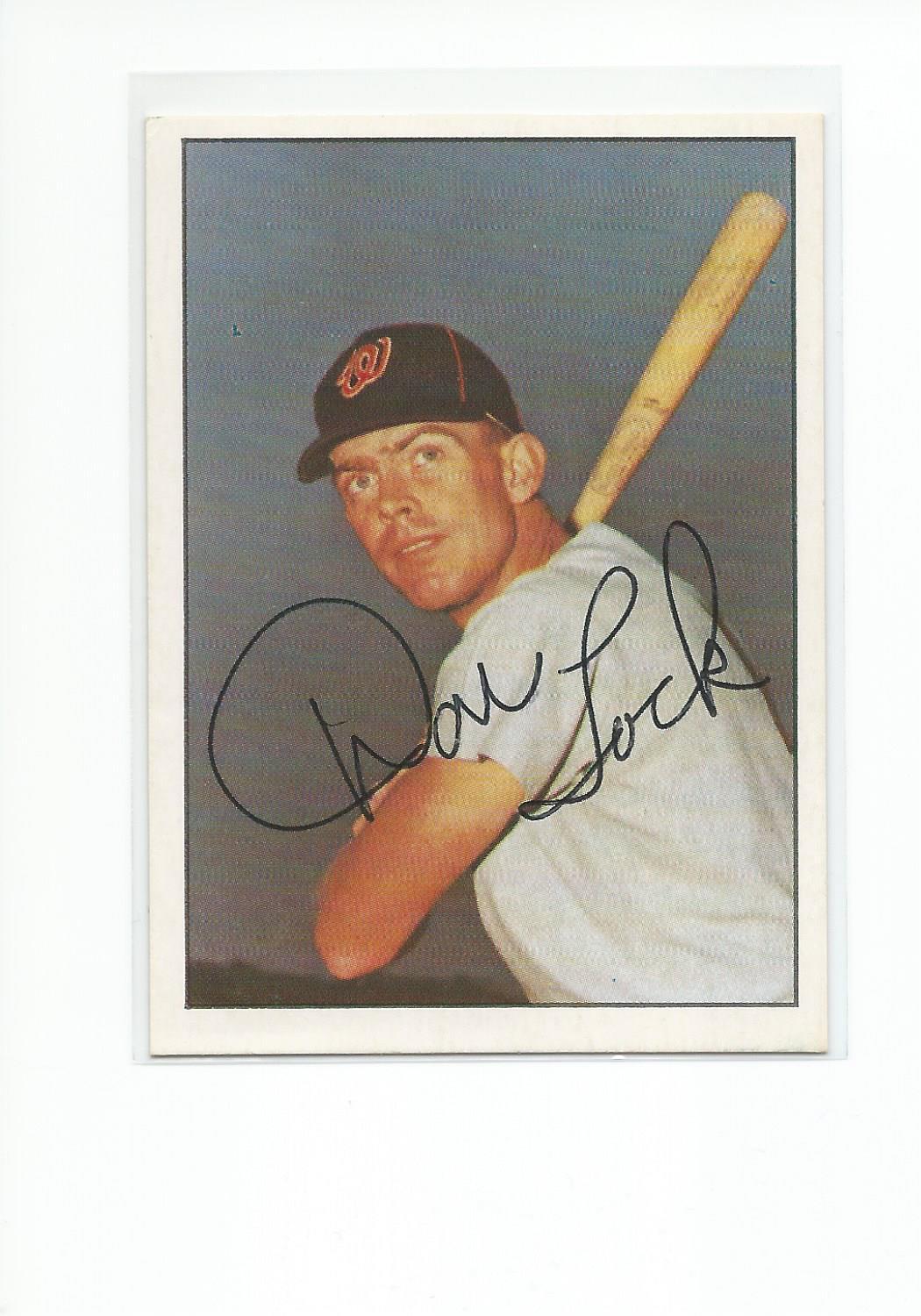 DON LOCK Autographed Signed 1978 TCMA card Washington Senators COA | eBay