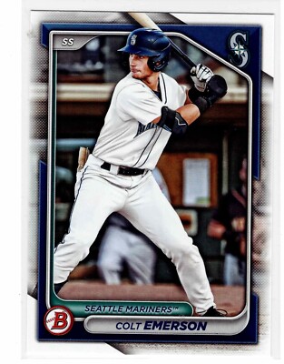 Colt Emerson Seattle Mariners 2024 Bowman Draft **** | eBay