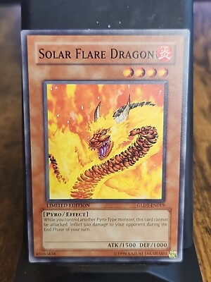 Solar Flare Dragon - Limited Edition - Yugioh Fire Monster - Vintage | eBay