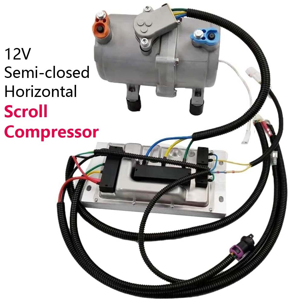 Universal DC 12V Electric Car Air Conditioner Compressor Kit A/C ...