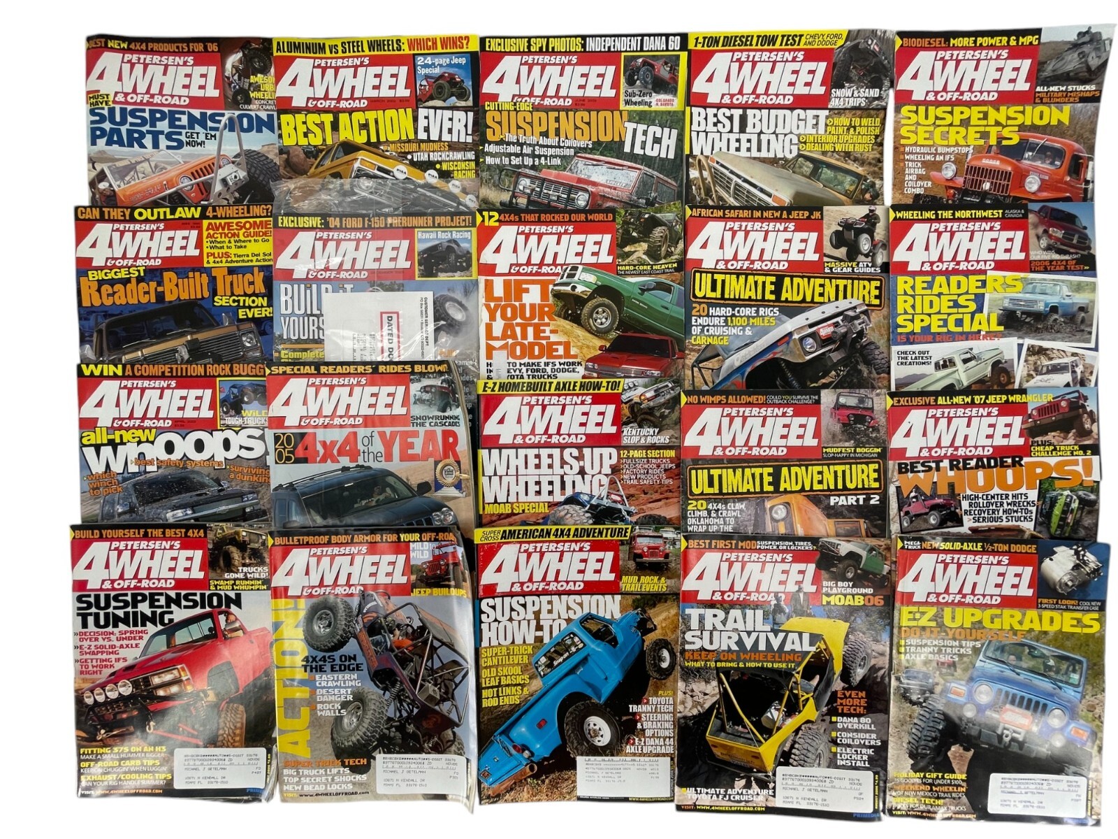 Vintage Lot of 20 Magazines Four Wheeler Petersen's 4Wheel Off Road #5 ...