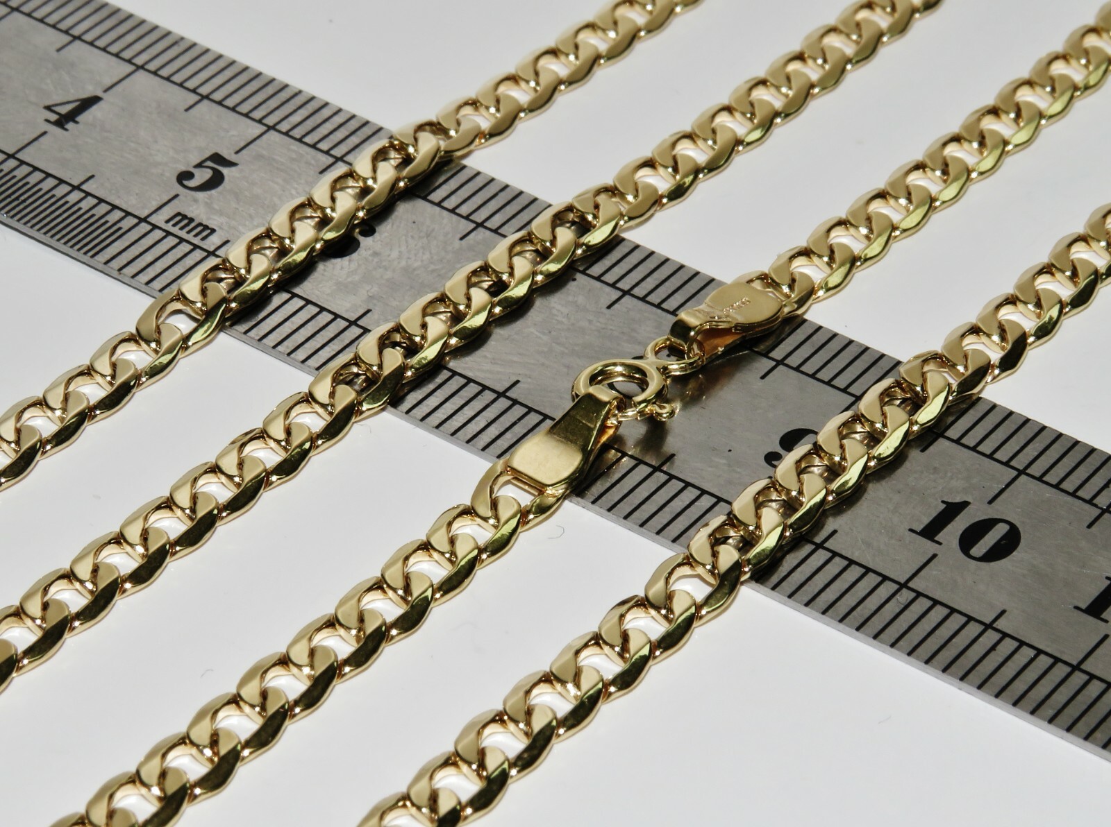 9ct Gold CURB Chain - 3MM - 16 18 20 inch | eBay UK