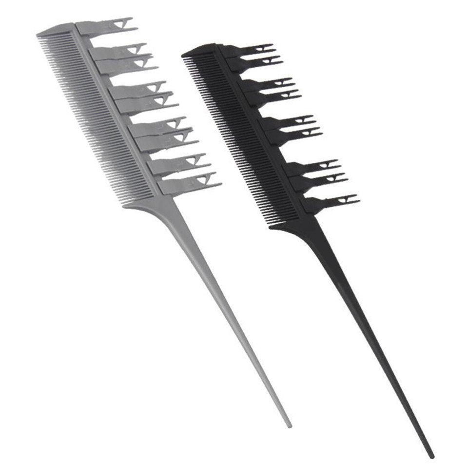 Hair Dyeing Brush Hair Coloring Comb with Hook (Black) hair dye comb ...