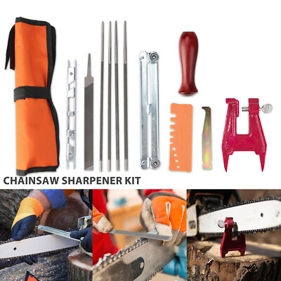 Chainsaw Sharpening File Filing Tool & Stump Vice Chain Saw Sharpen ...
